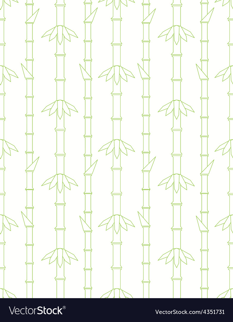 Bamboo seamless pattern Royalty Free Vector Image