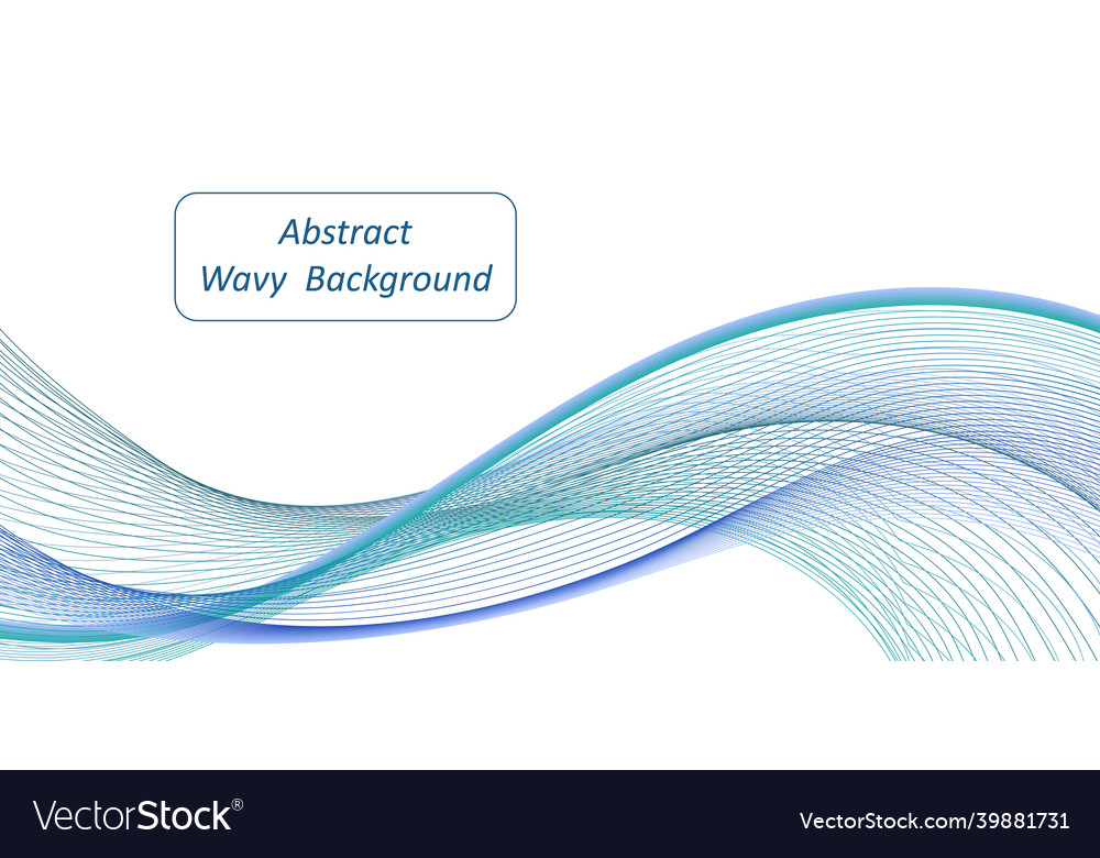 Blue wave swirl swoosh flowing sea water abstract Vector Image