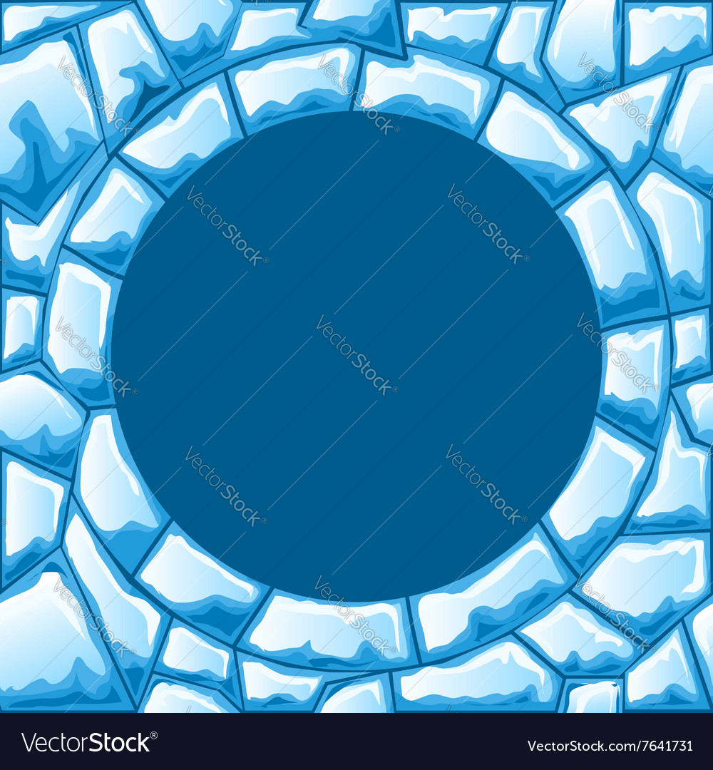 Ice seamless pattern Royalty Free Vector Image