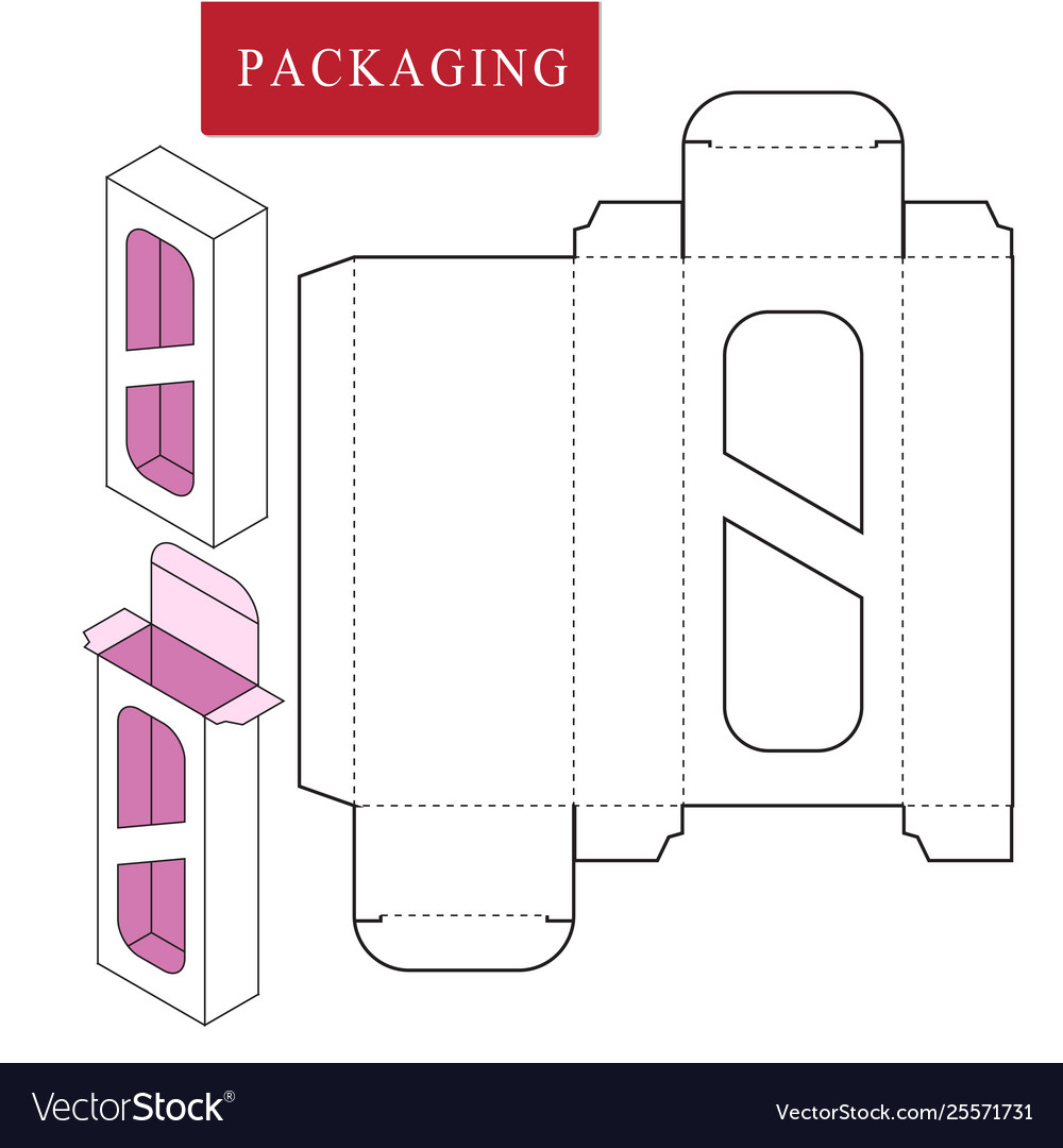 Packaging design boxpackage Royalty Free Vector Image