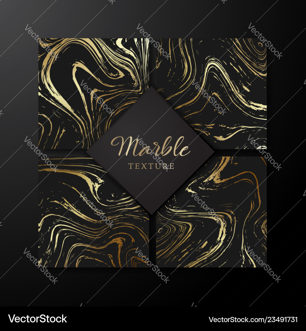 Set of marble design templates background Vector Image