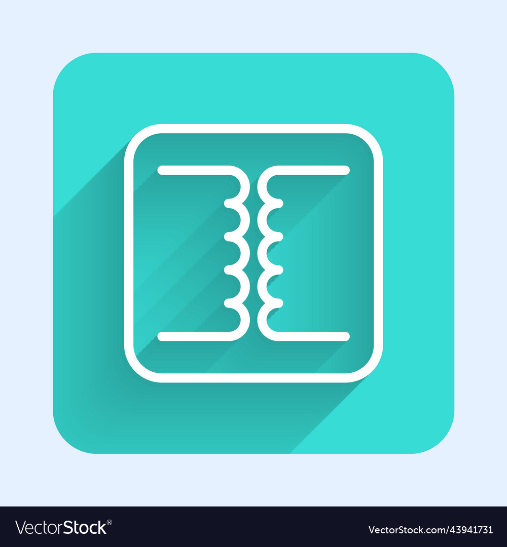 White line electrical transformer icon isolated Vector Image
