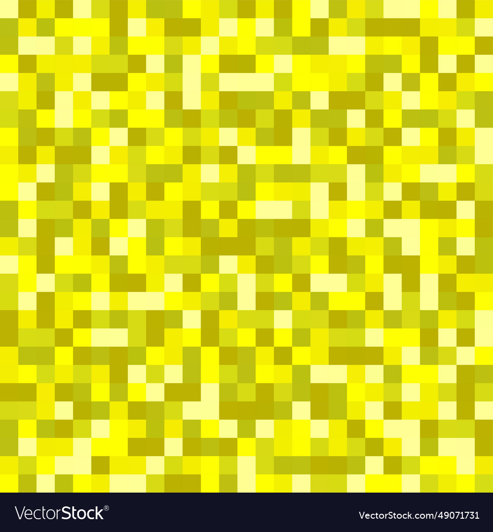Yellow pixel pattern or background Royalty Free Vector Image