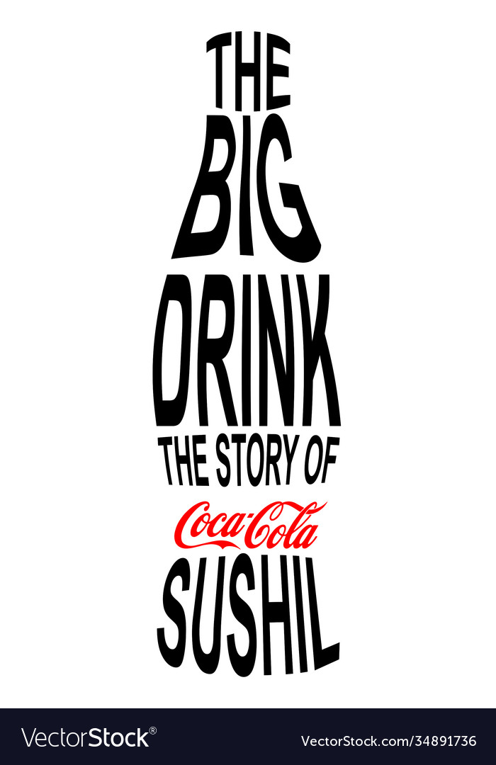 Bottle shaped text wrap using envelope tool Vector Image