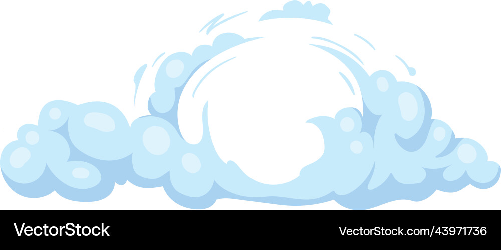 Cloud on white background Royalty Free Vector Image