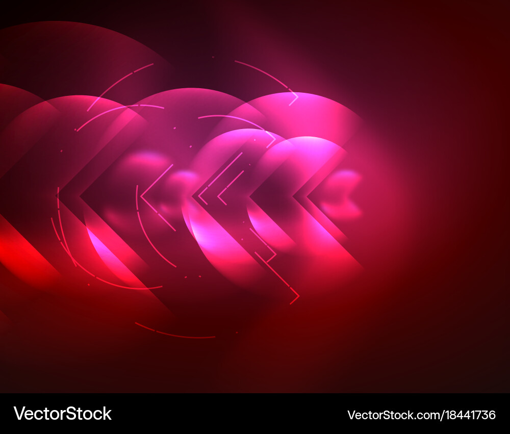 Digital techno wallpaper glowing abstract Vector Image