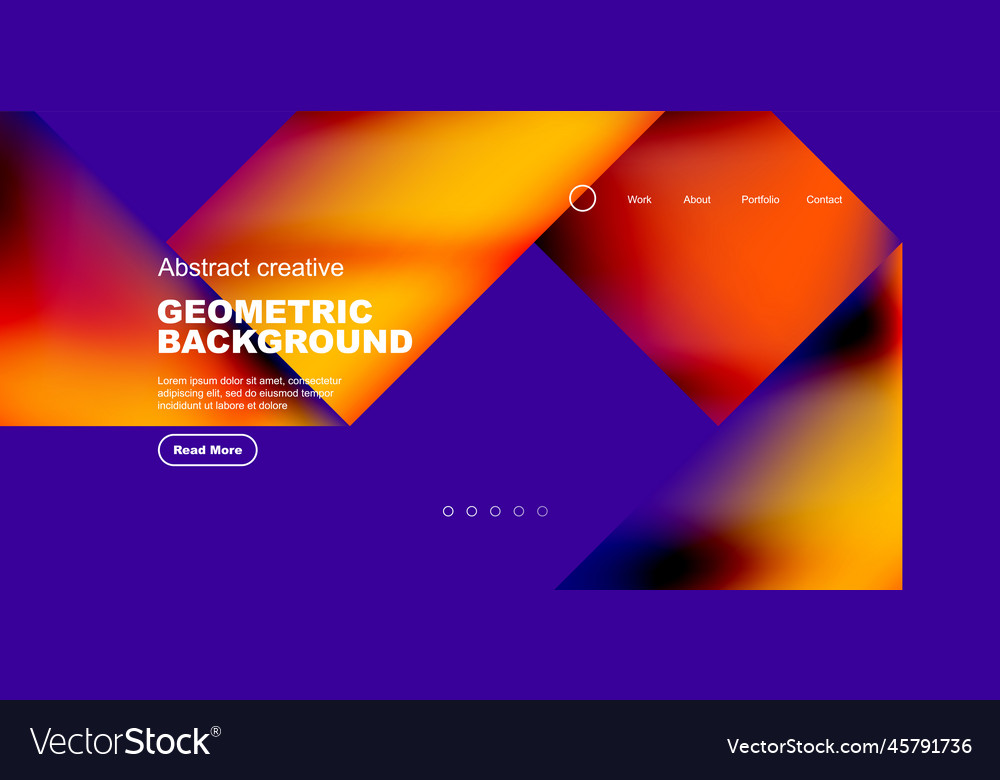 Fluid gradient geometric triangles abstract Vector Image