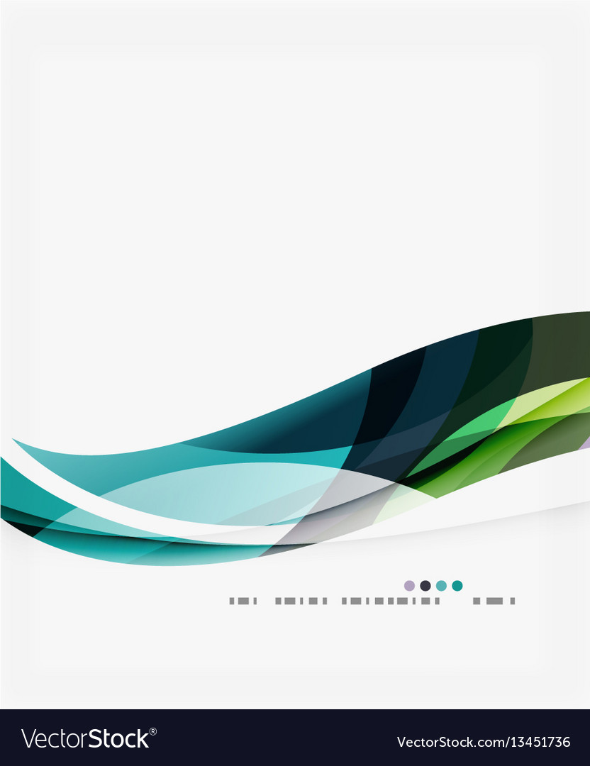Modern creative curve background with copy space Vector Image