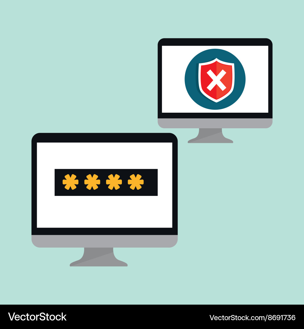 Security system design technology Royalty Free Vector Image