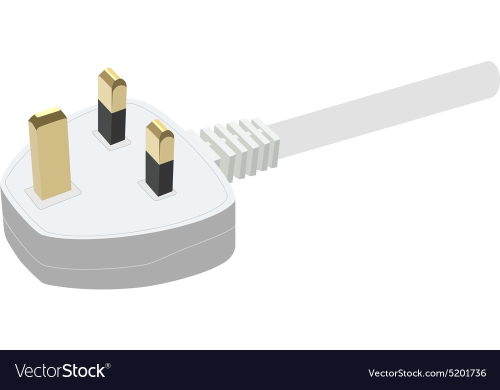 Uk plug Royalty Free Vector Image - VectorStock