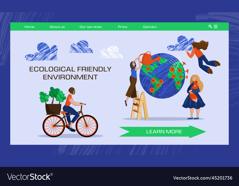 World earth day environment landing planet Vector Image