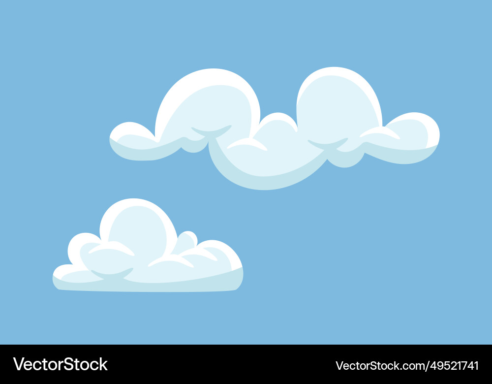 Clouds at sky concept Royalty Free Vector Image