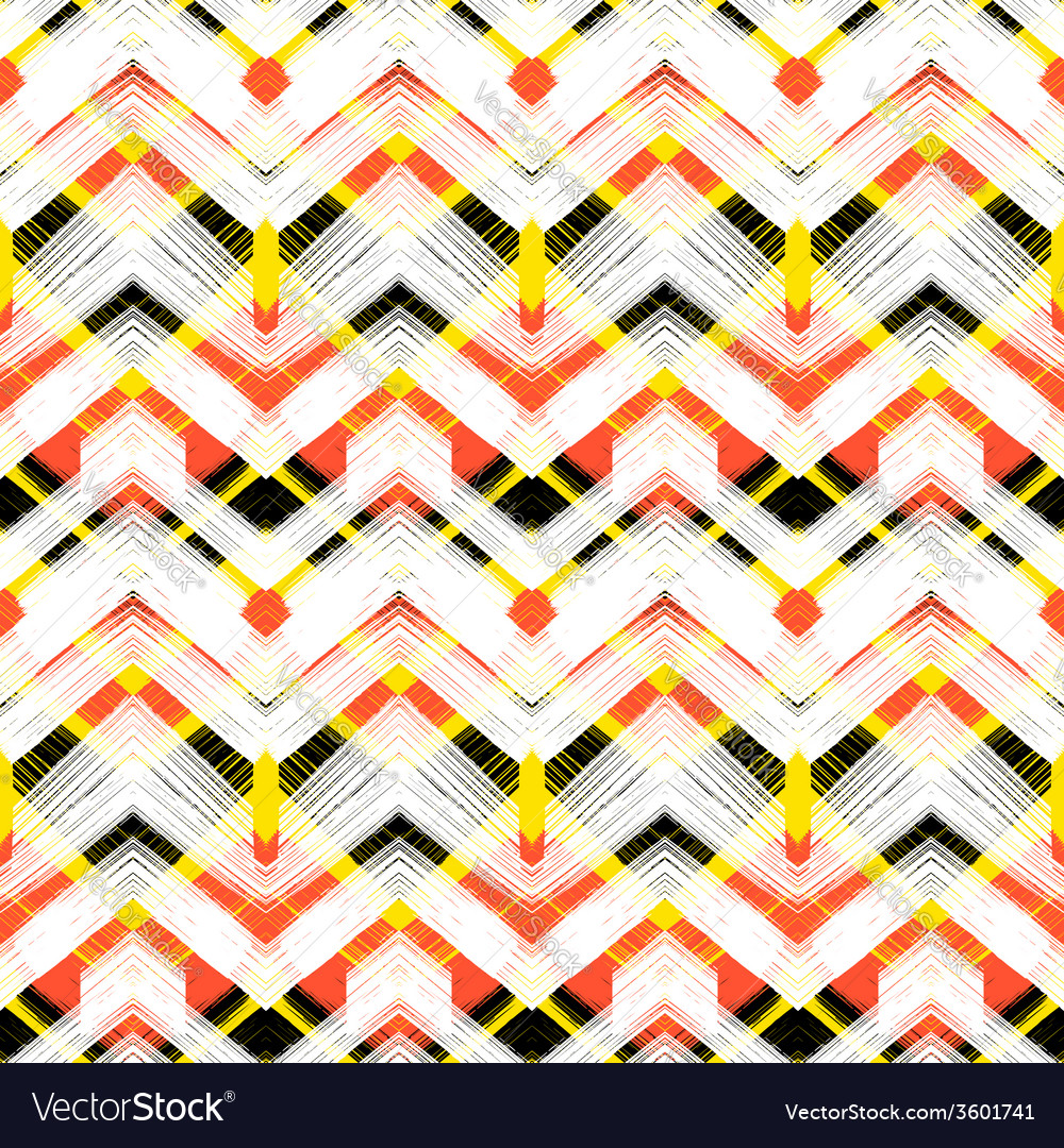 Multicolor hand drawn pattern zigzag Royalty Free Vector Multicolor hand drawn pattern zigzag Royalty Free Vector