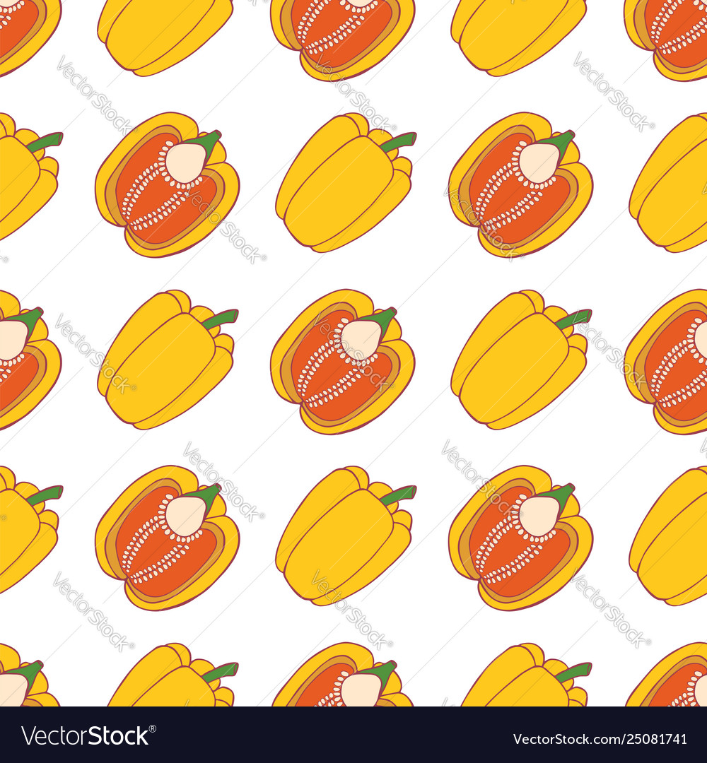 Pepper seamless pattern Royalty Free Vector Image