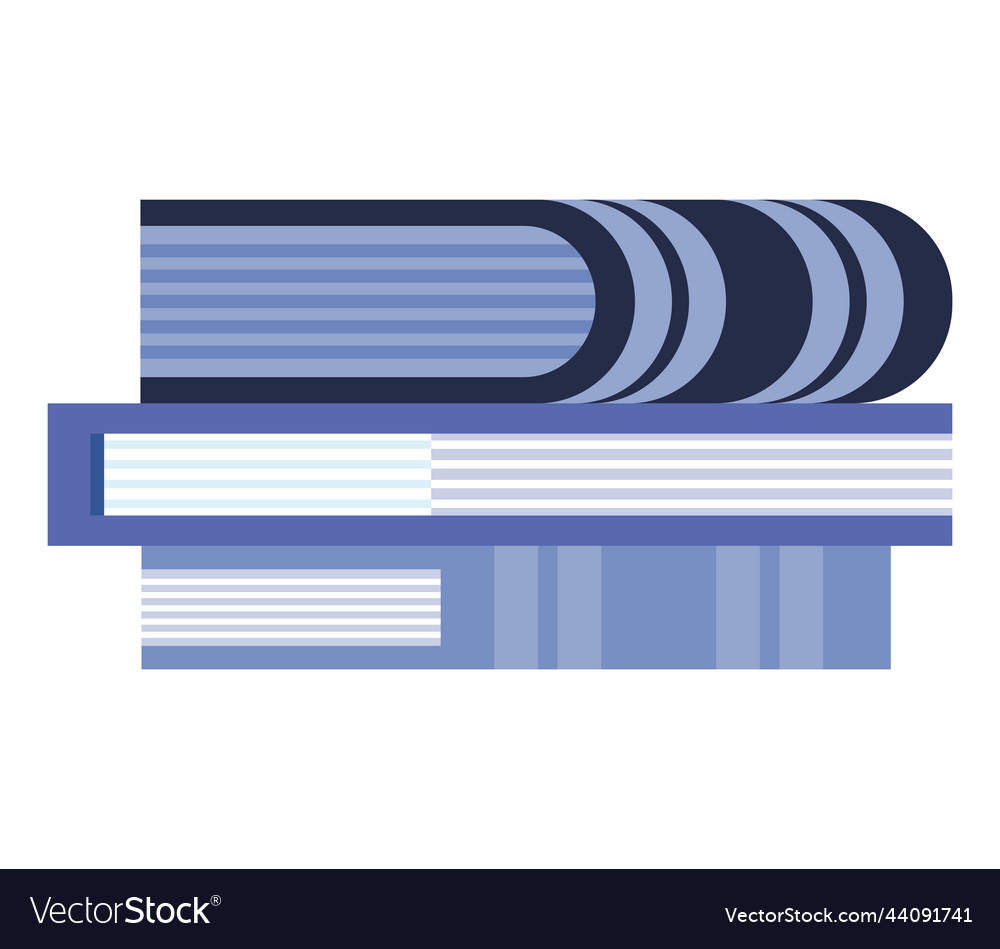Pile text books Royalty Free Vector Image - VectorStock