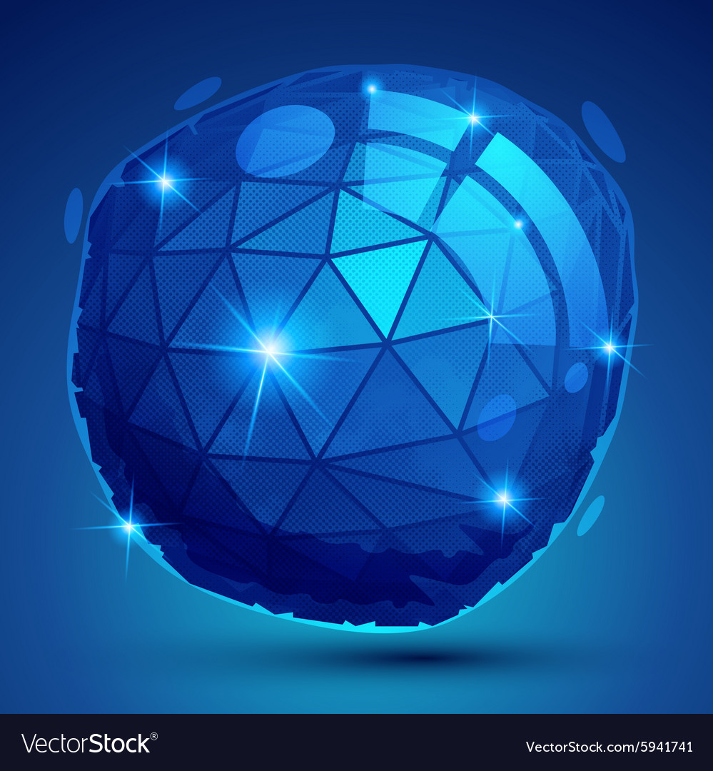 Plastic pixilated dimensional complicated object Vector Image