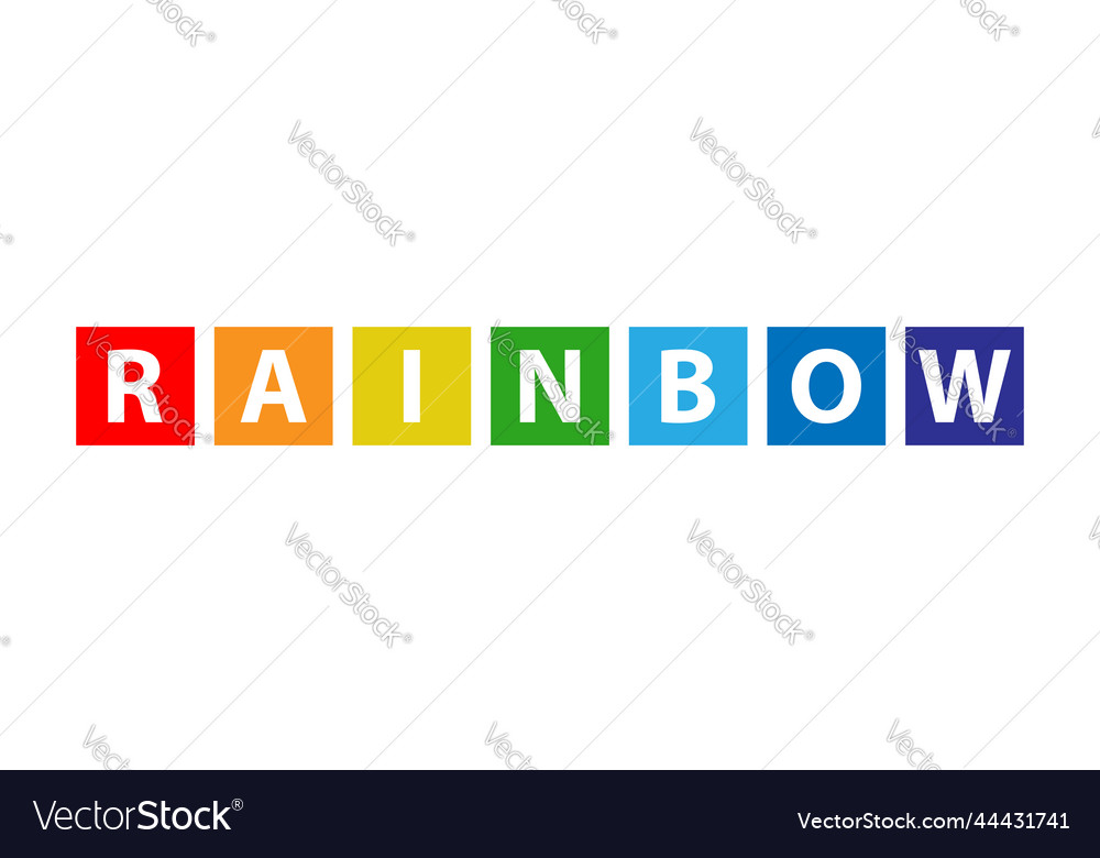 Rainbow colorful abstract design color graphic Vector Image