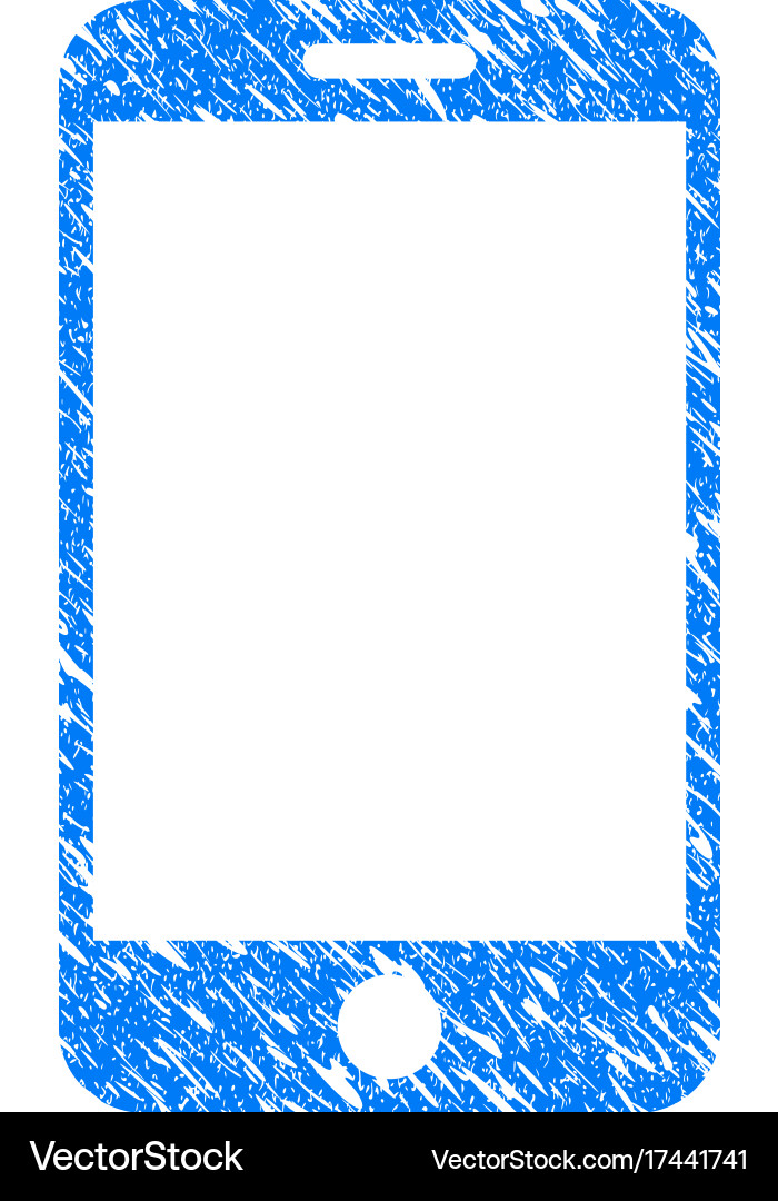 Smartphone grunge icon Royalty Free Vector Image