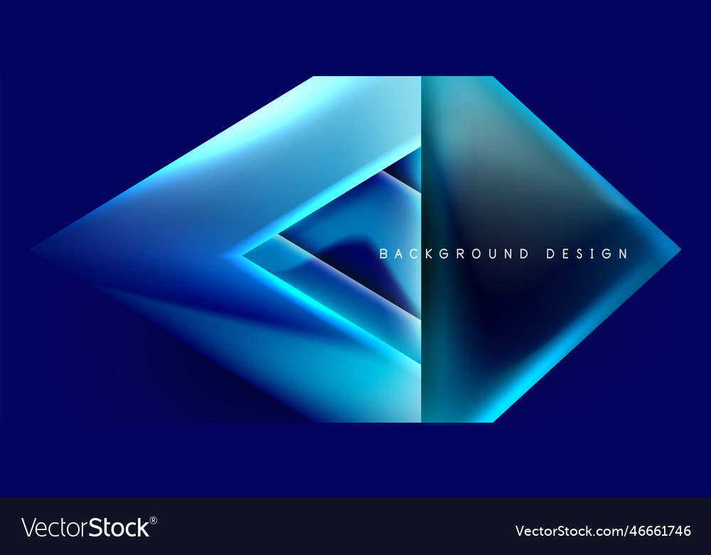 Abstract background with overlapping triangles Vector Image