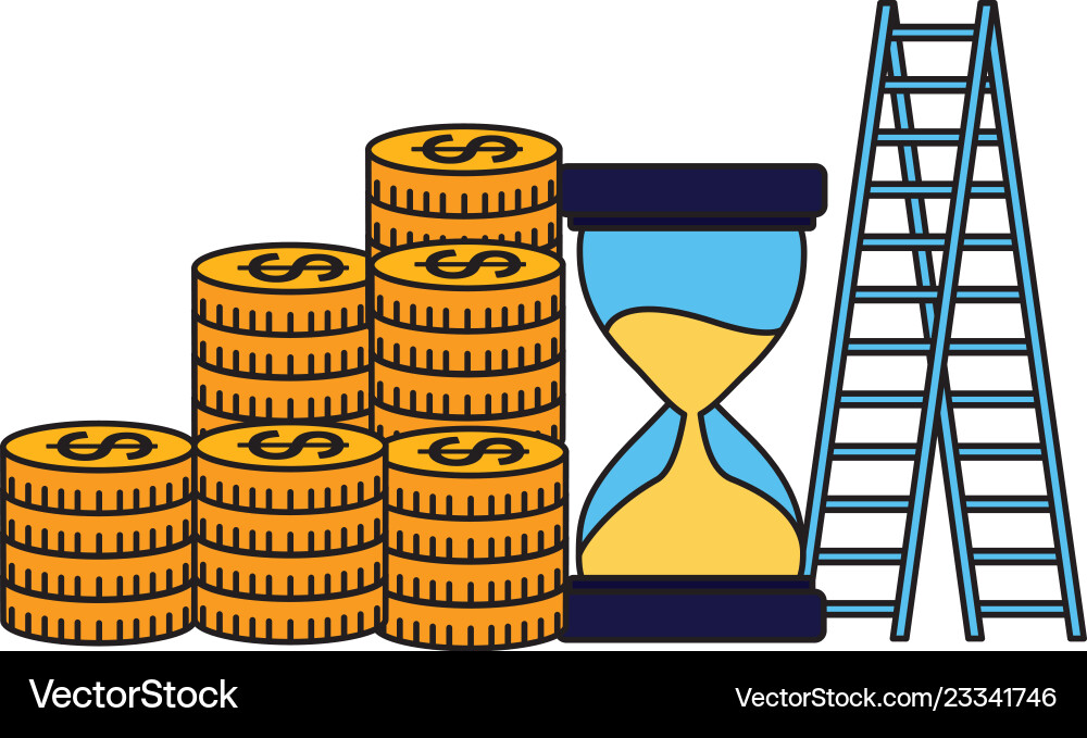 Business money success Royalty Free Vector Image
