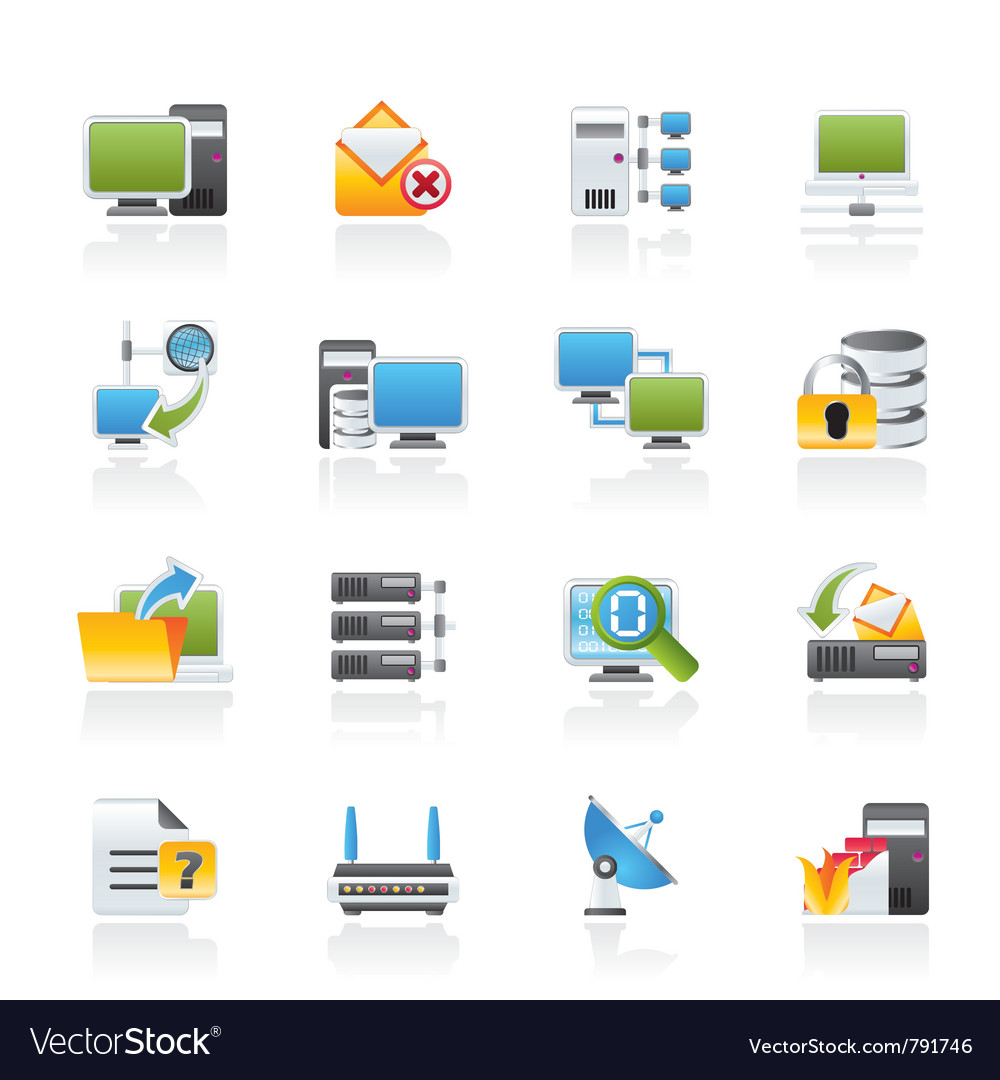 Computer network Royalty Free Vector Image - VectorStock