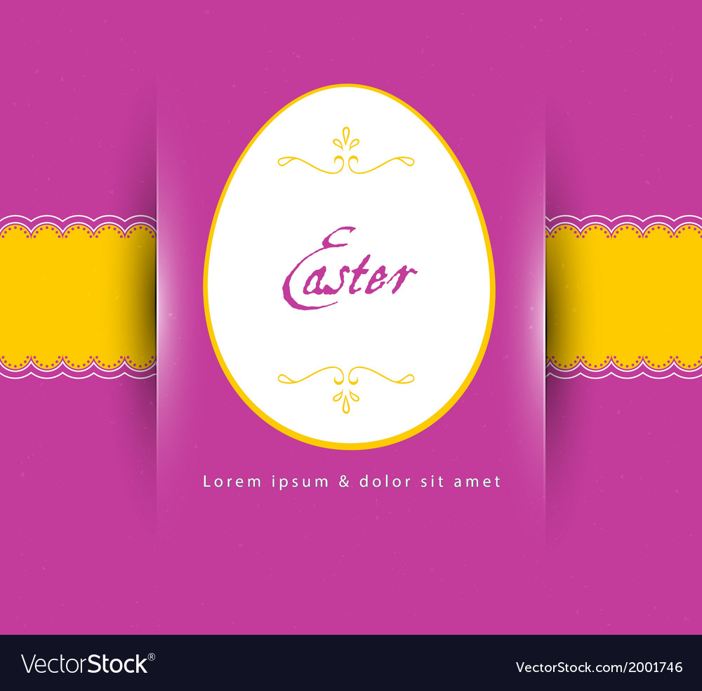 Easter design template Royalty Free Vector Image