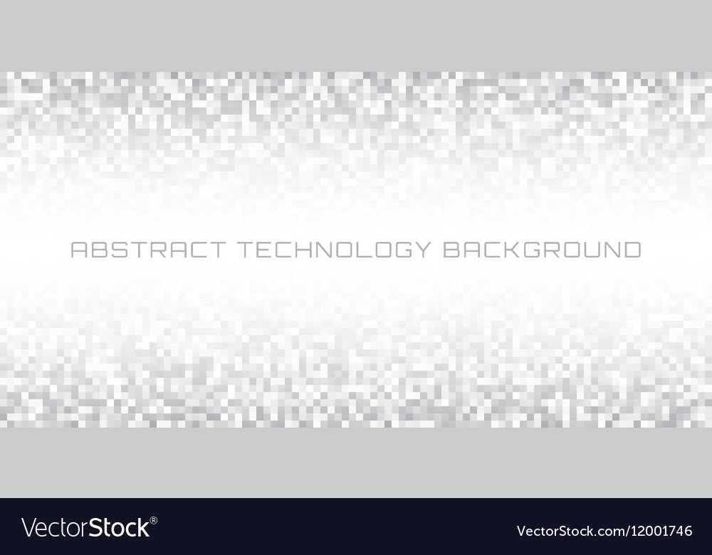Gray pixel horizontal background Royalty Free Vector Image
