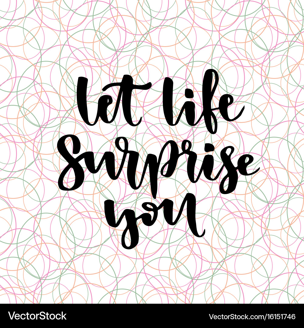 Inspirational and motivational handwritten Vector Image