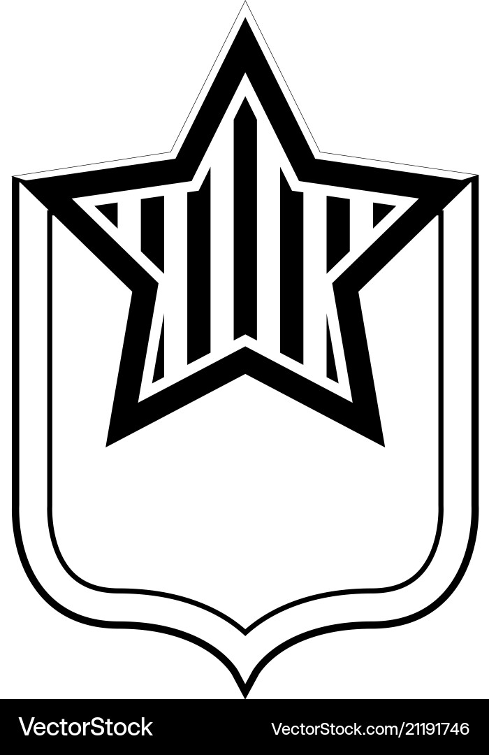 Isolated monochrome american emblem Royalty Free Vector