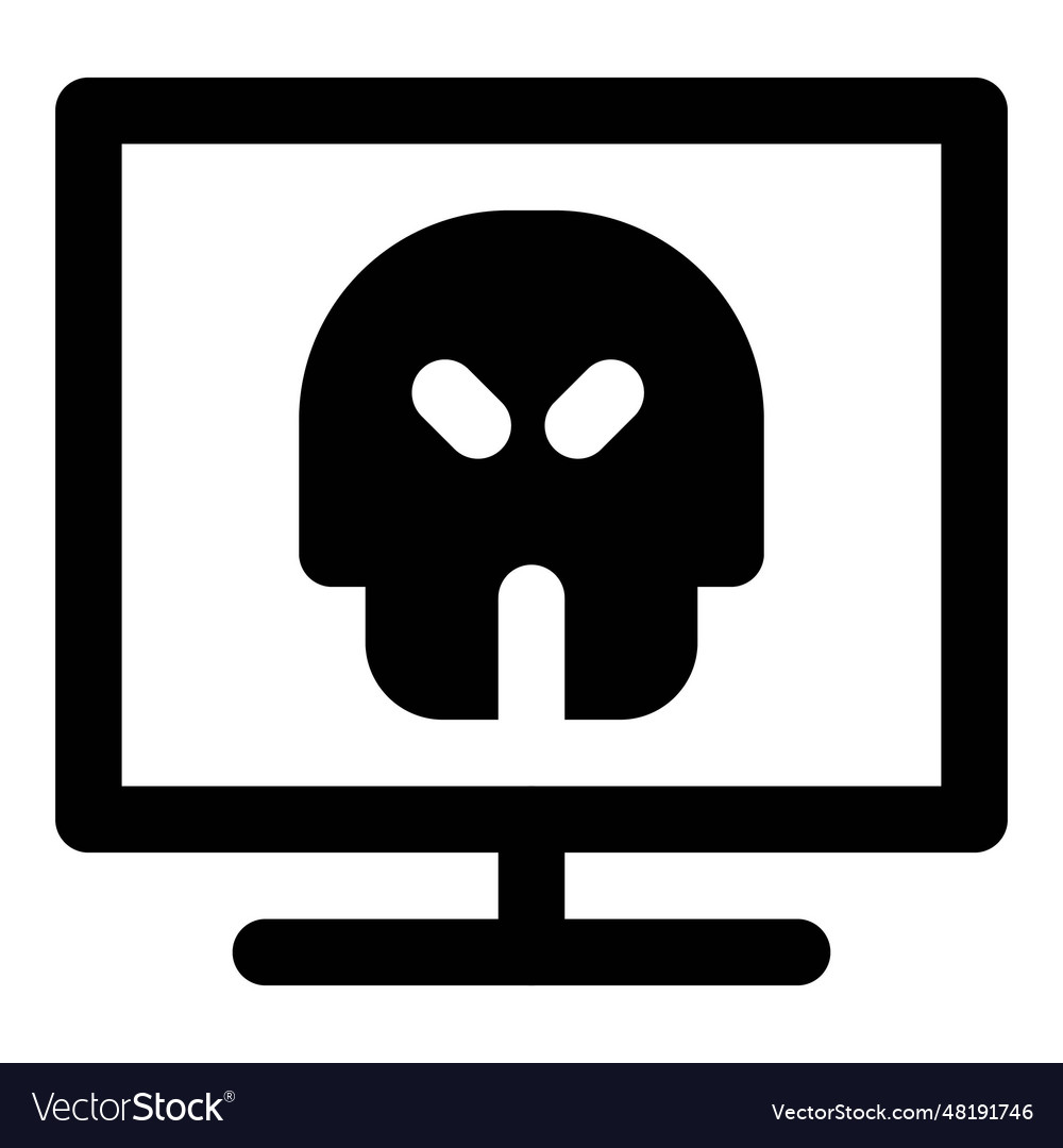 Malicious software placed on the system to commit Vector Image