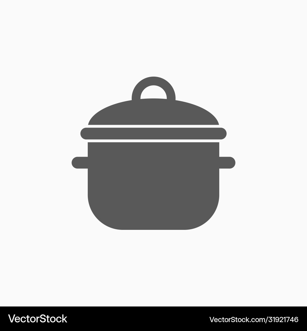 Pot icon Royalty Free Vector Image - VectorStock