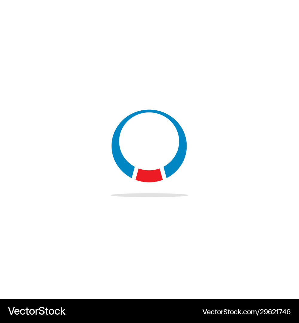 Round abstract shape logo Royalty Free Vector Image