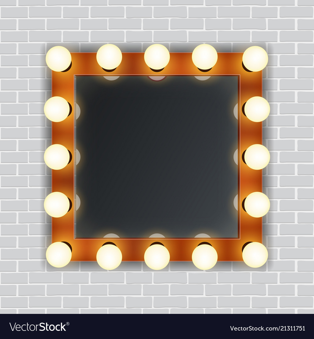 Creative makeup frame Royalty Free Vector Image