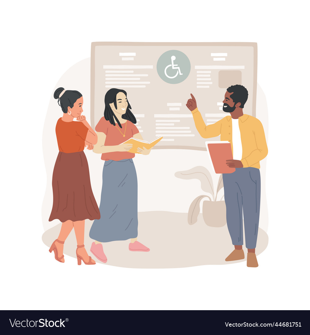 Individualised curriculum isolated cartoon Vector Image Individualised curriculum isolated cartoon Vector Image