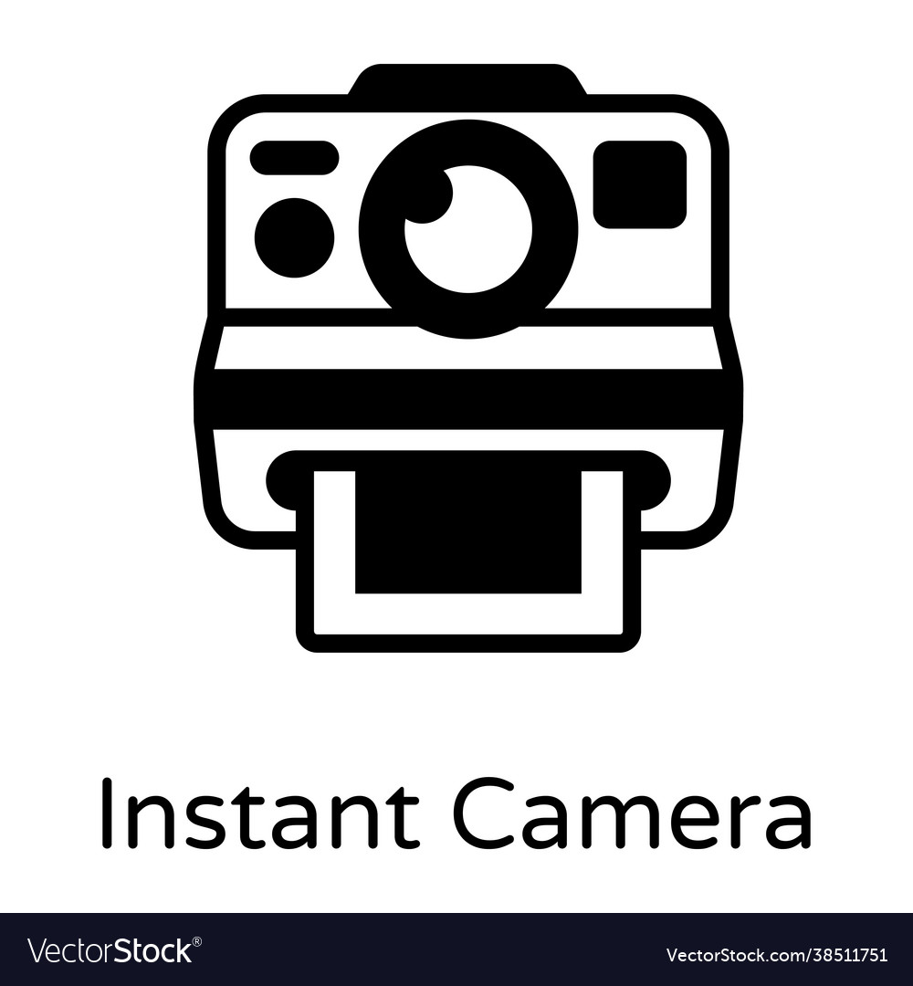 Instant camera Royalty Free Vector Image - VectorStock