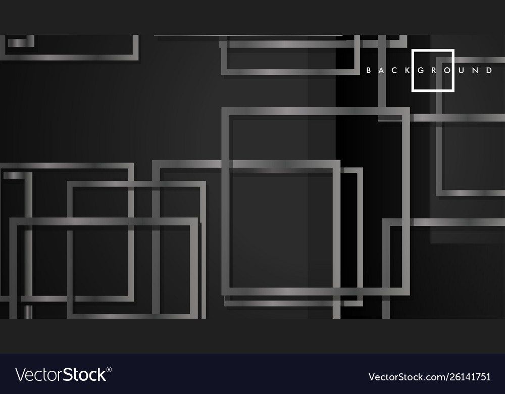 Modern abstract squares backgrounds with a black Vector Image