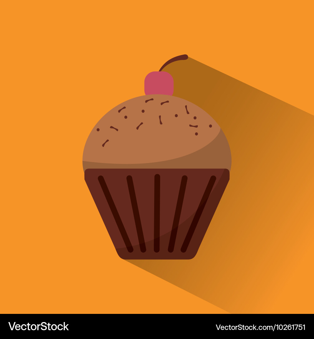 Muffin food bakery design Royalty Free Vector Image