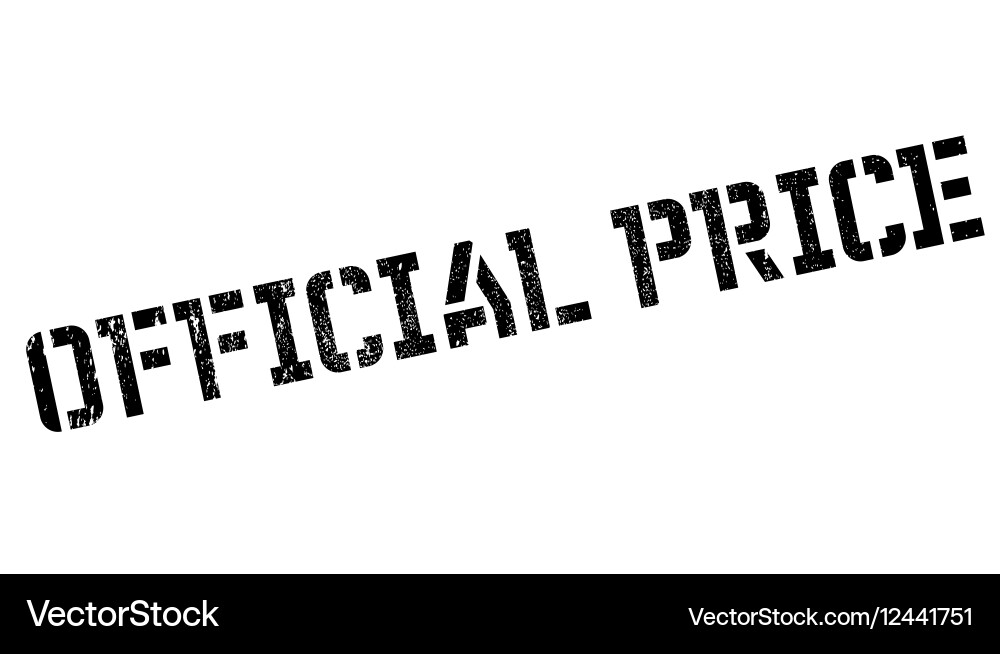 Official price rubber stamp Royalty Free Vector Image