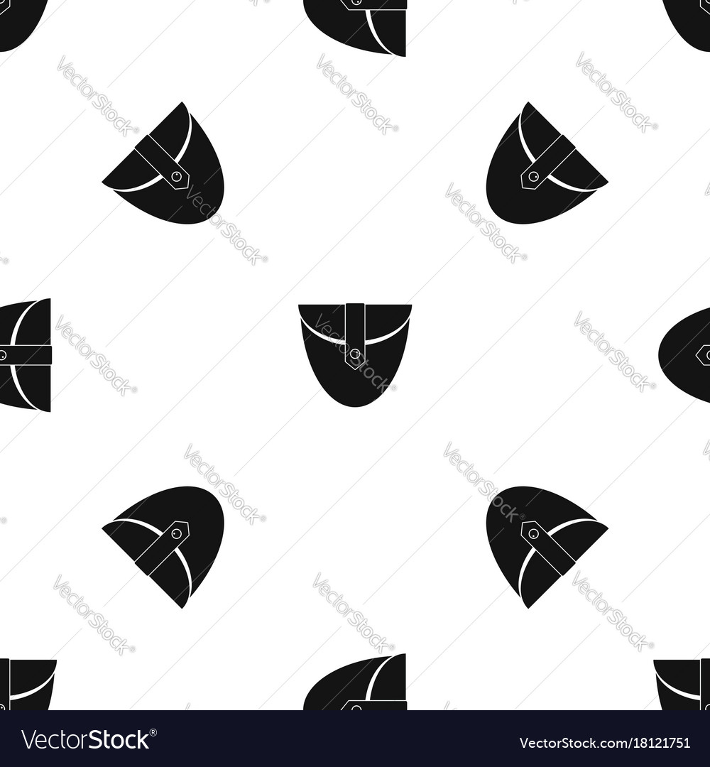 Small pocket patch pattern seamless black Vector Image