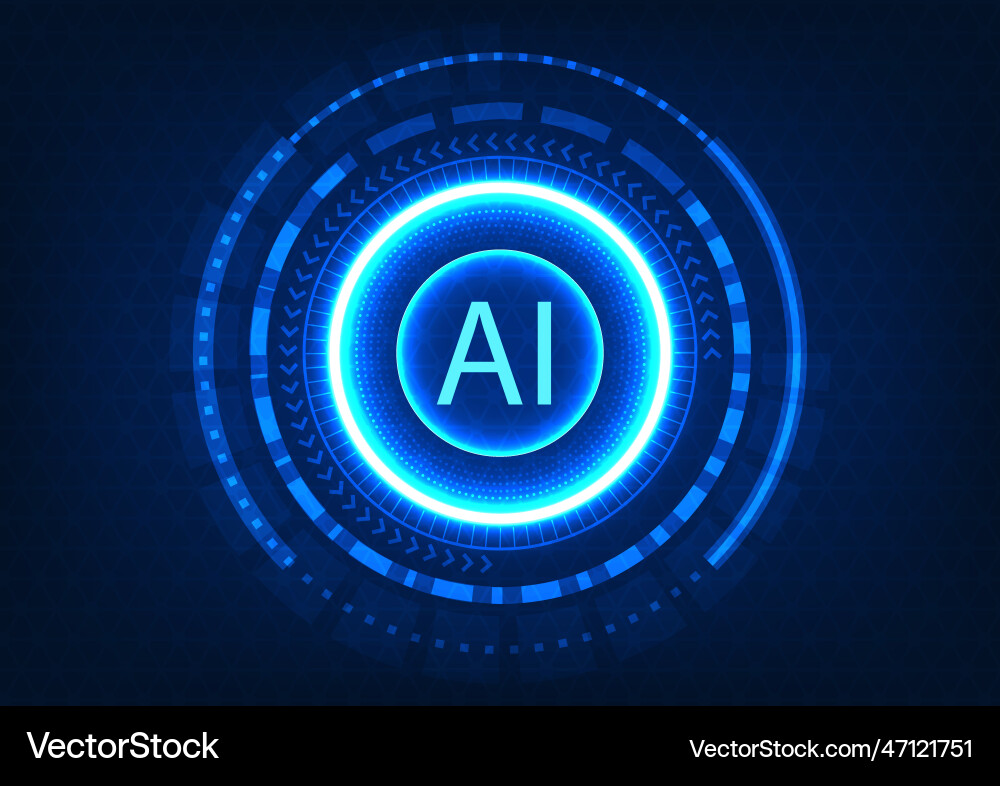 Technology background artificial intelligence Vector Image
