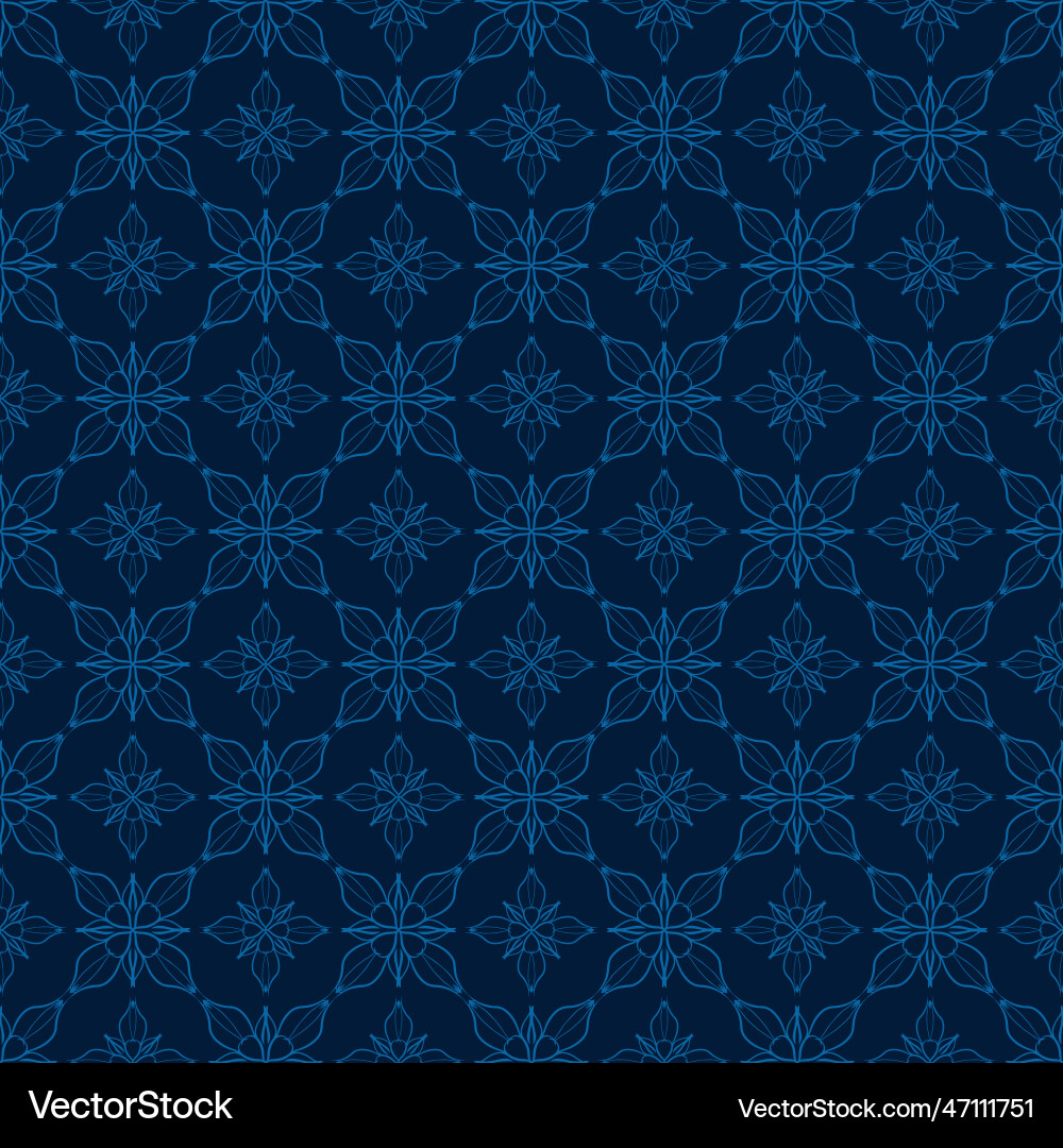 Vintage floral pattern in small abstract flowers Vector Image