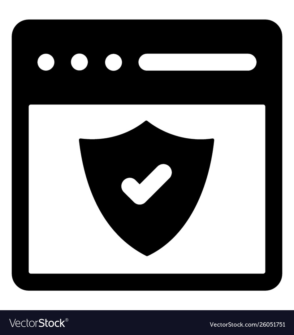 Website security Royalty Free Vector Image - VectorStock