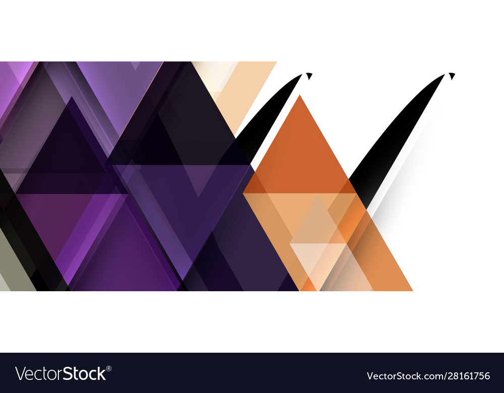 Abstract triangle pattern colorful backdrop Vector Image