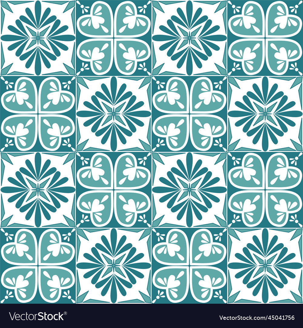 Ceramic tile mosaic in arabic moroccan style Vector Image
