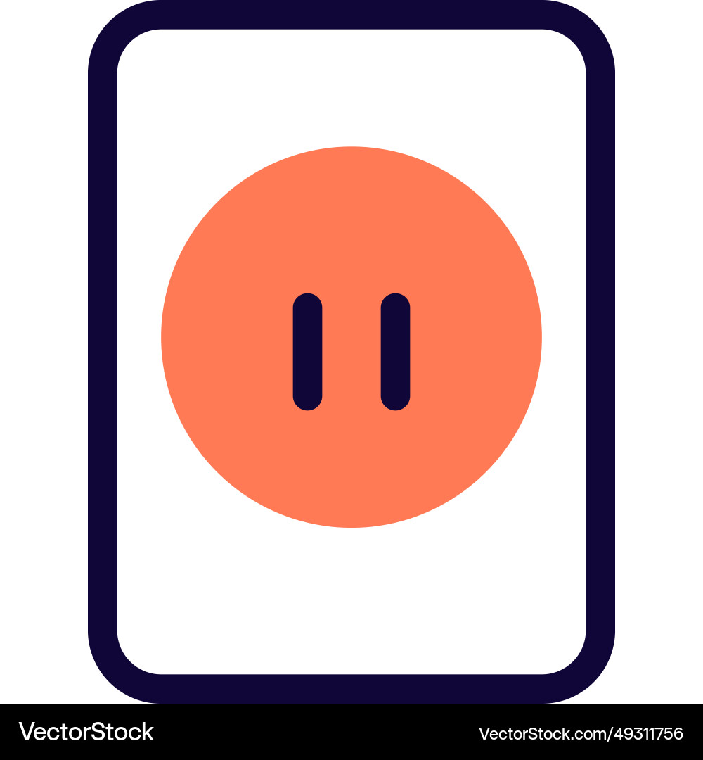 Electrical outlet for connecting devices to power Vector Image