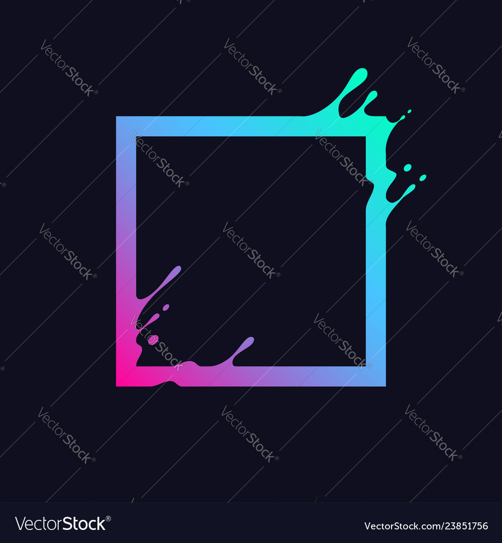 Liquid square Royalty Free Vector Image - VectorStock