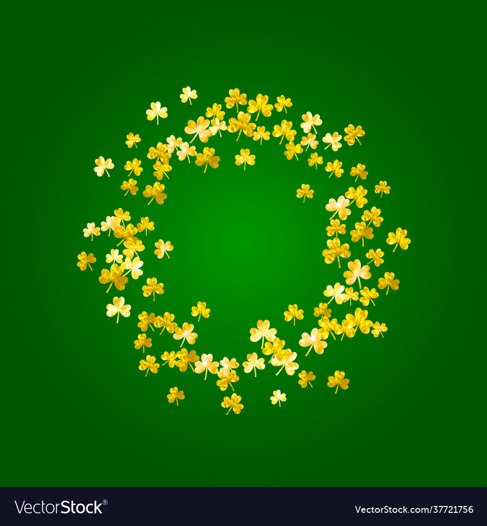 Shamrock background for saint patricks day Vector Image