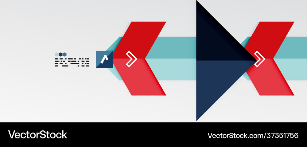 Shiny color triangles and geometric shapes Vector Image