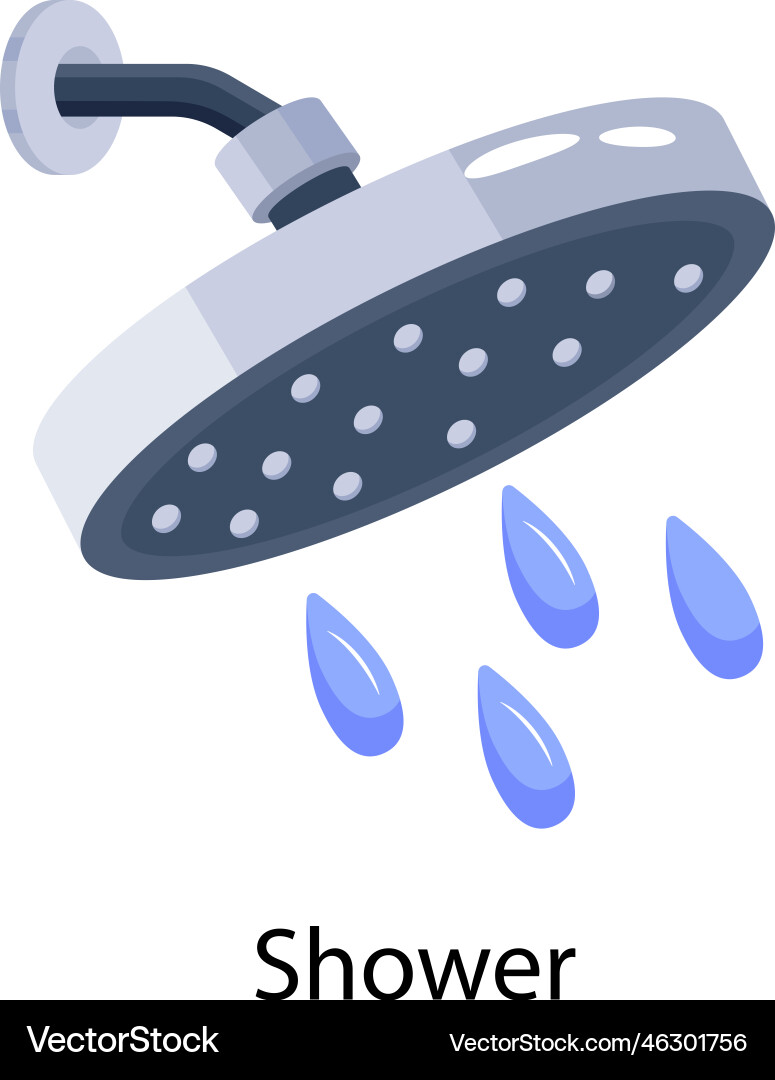 Shower Royalty Free Vector Image - VectorStock