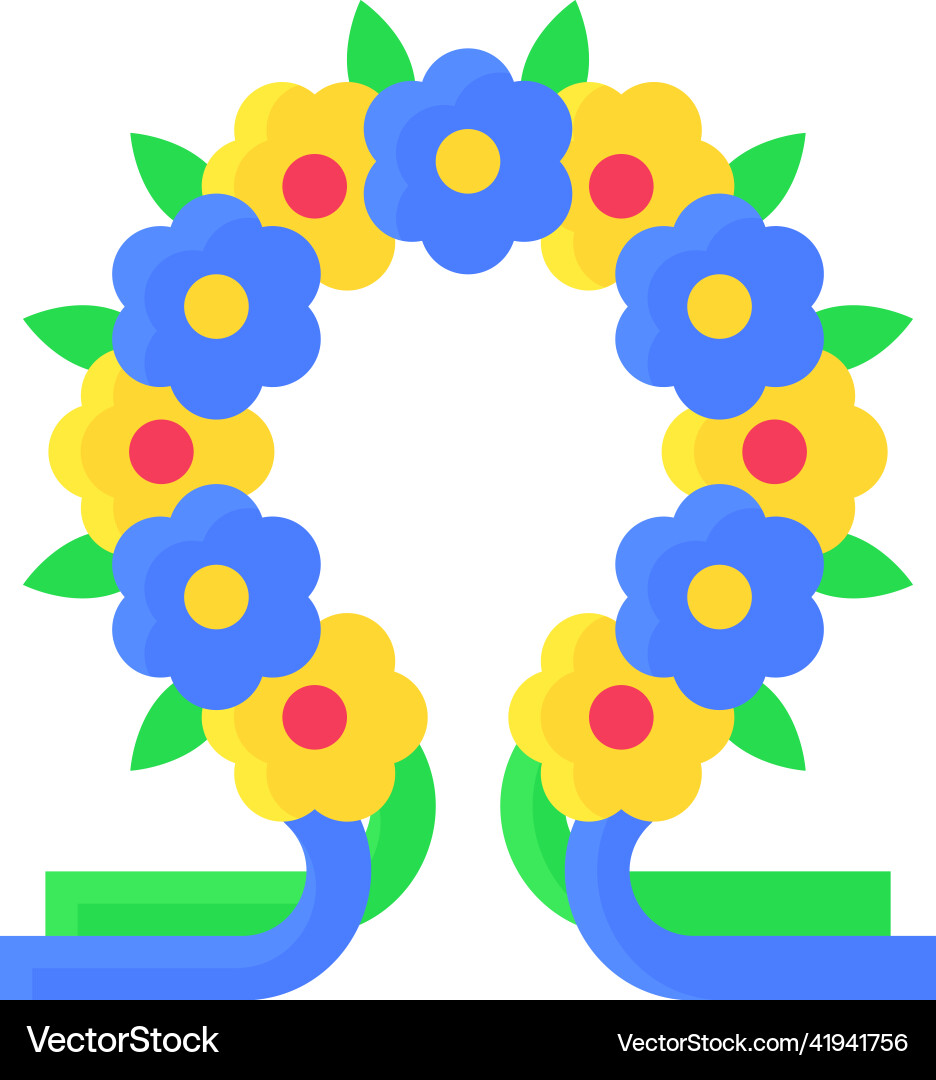 Ukrainian wreath icon ukraine related Royalty Free Vector